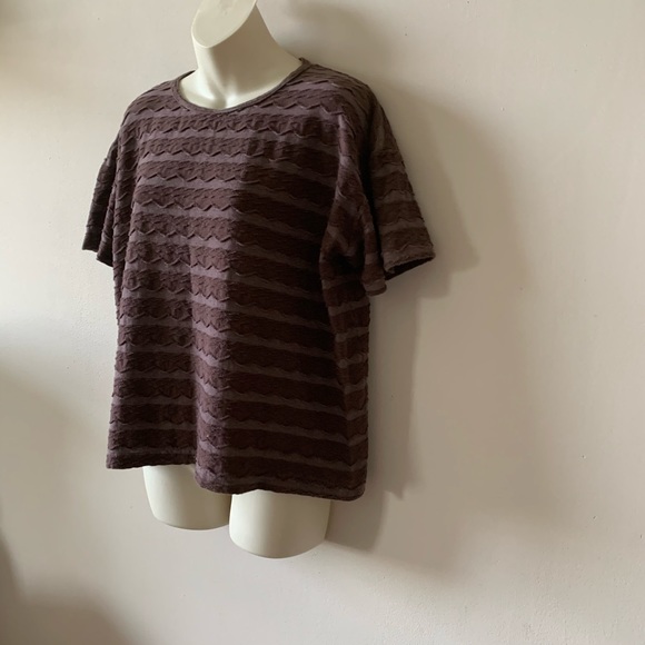 Tops | Vintage Boho Oversized Textured Tee S11 | Poshmark